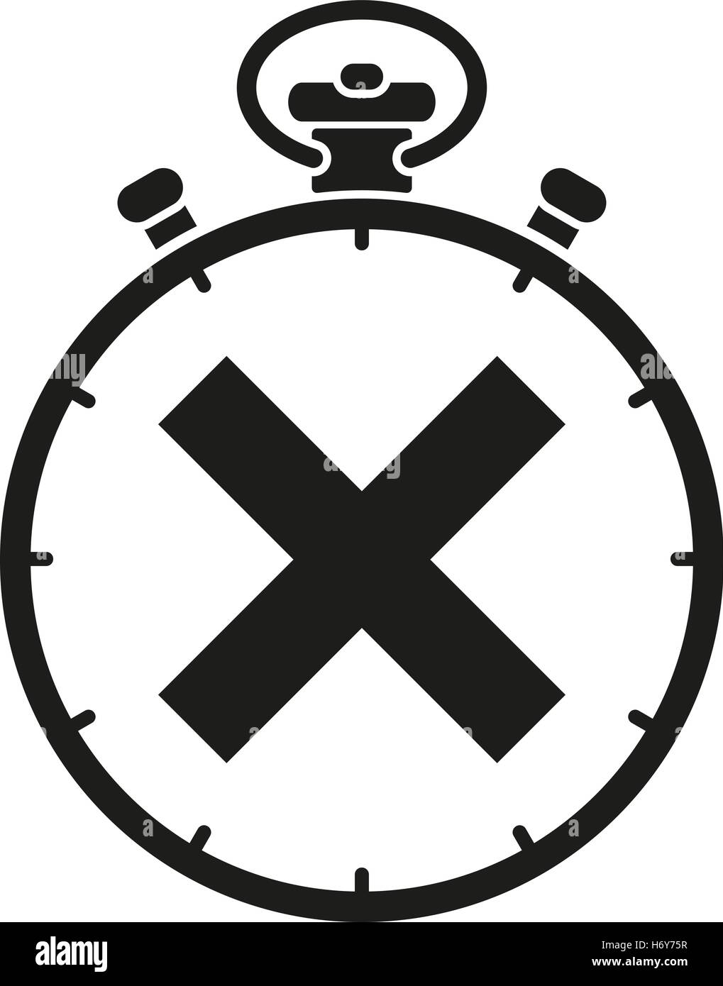 The stopwatch icon. Clock and watch, timer, countdown symbol. UI. Web ...