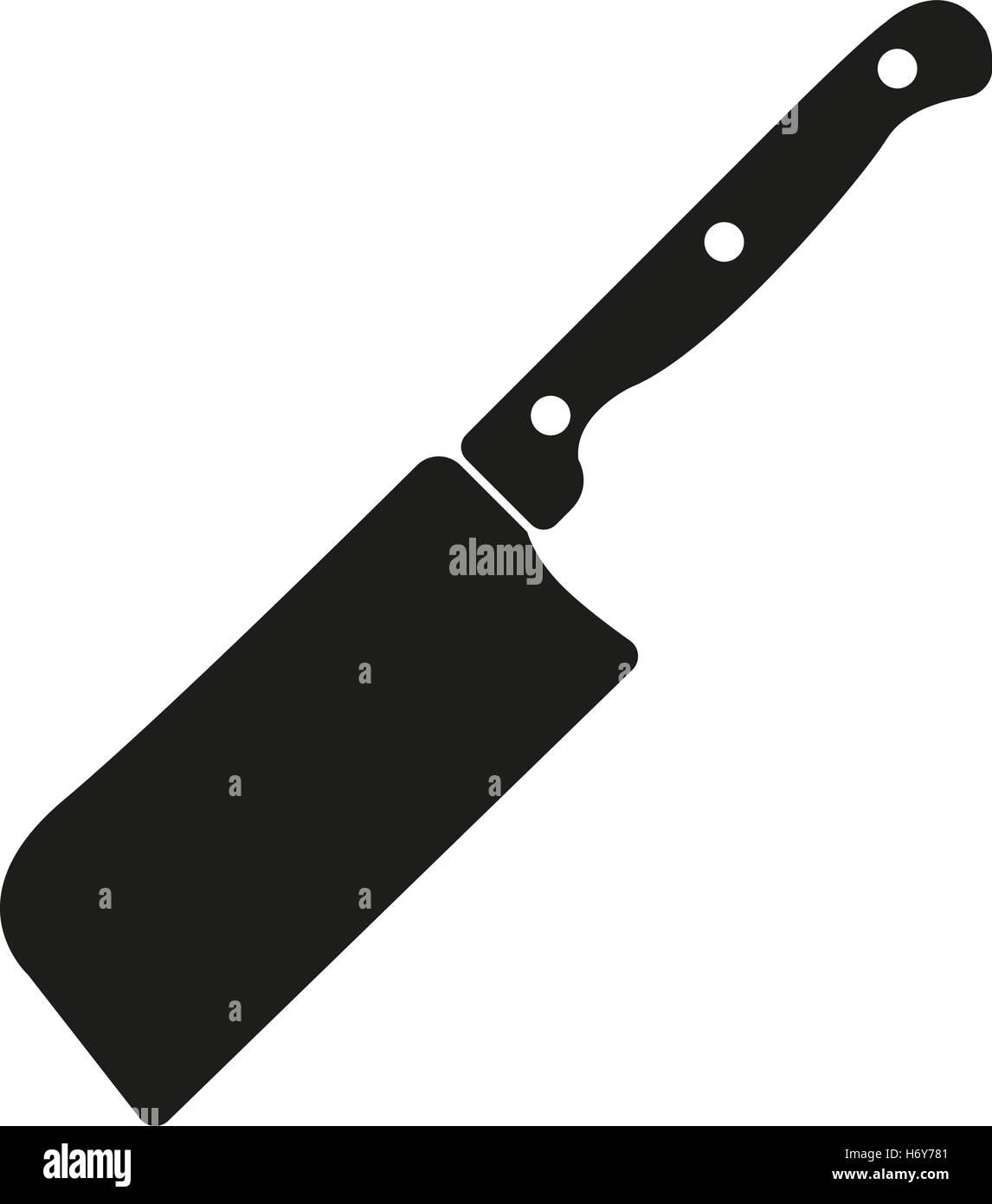 The knife for meat icon. Knife and chef, kitchen symbol.UI. Web. Logo ...