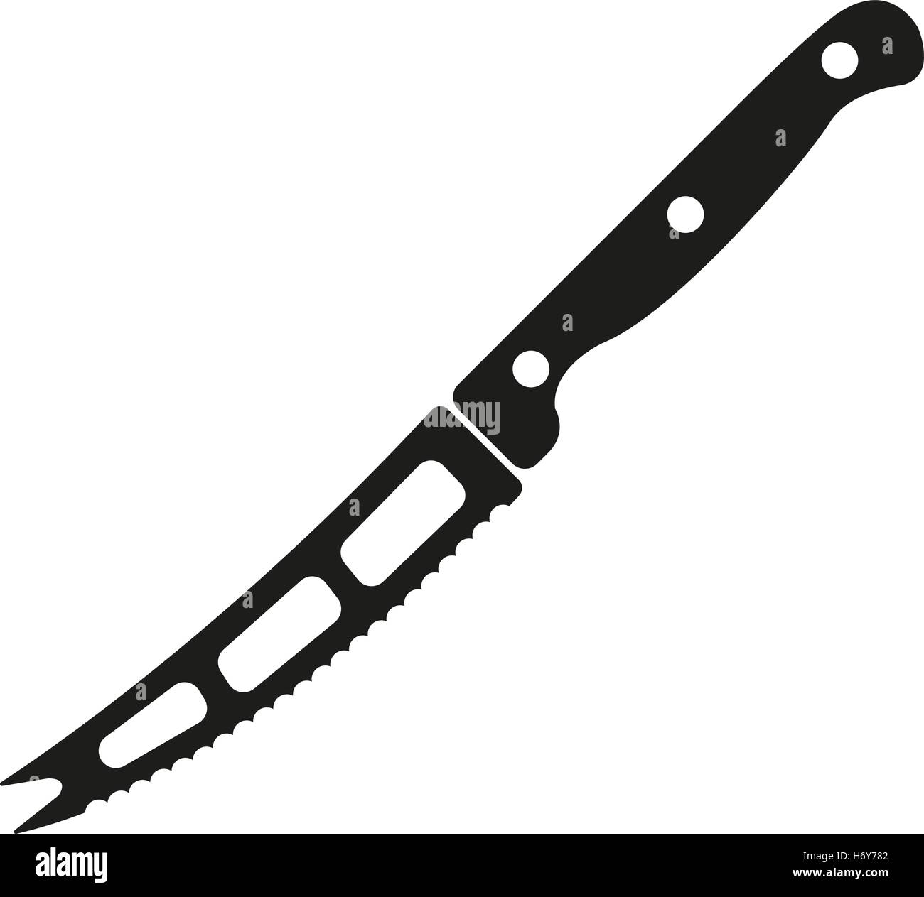 The knife for cheese icon. Knife and chef, kitchen symbol.UI. Web. Logo ...