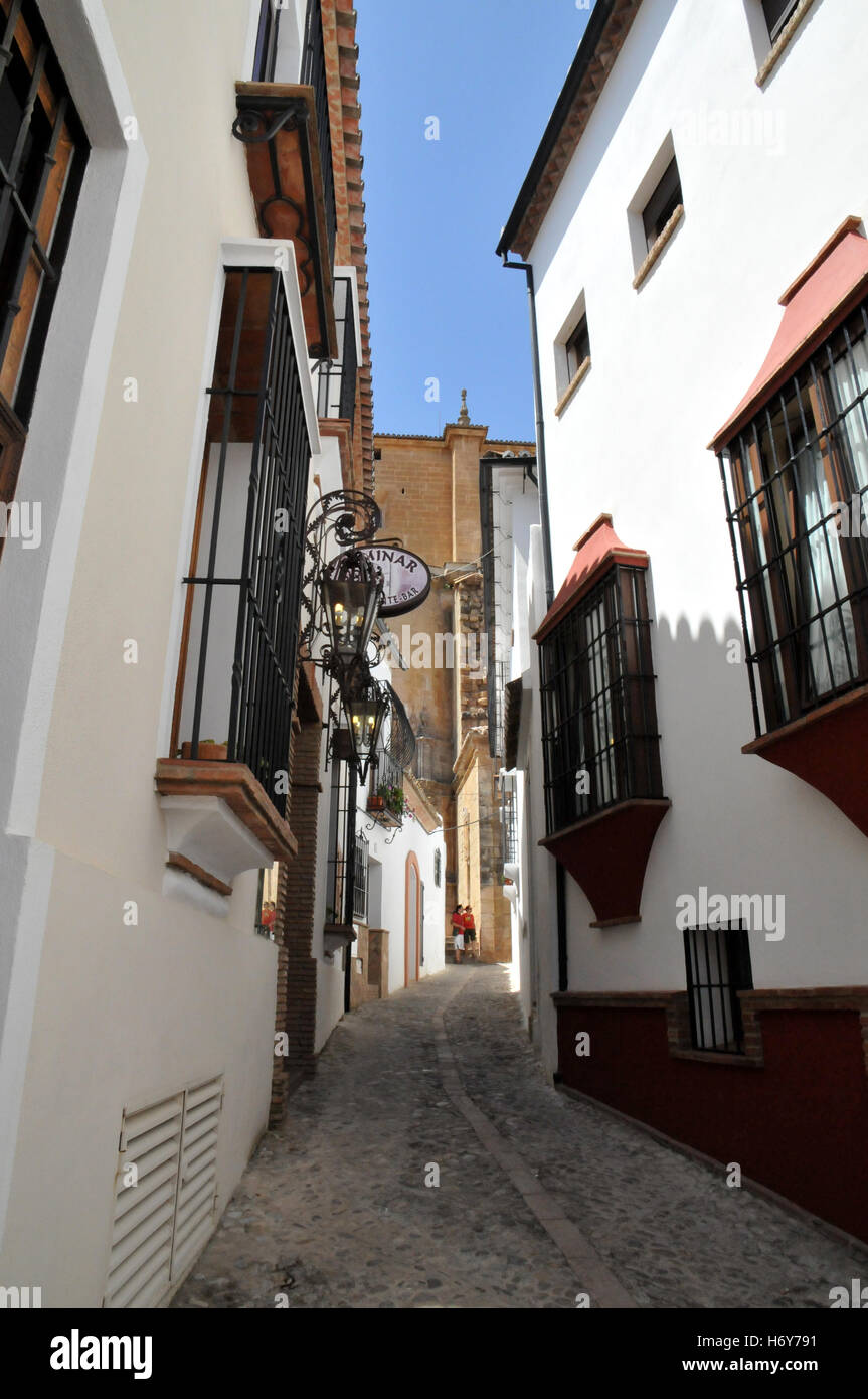 walking at Meteora village Stock Photo - Alamy