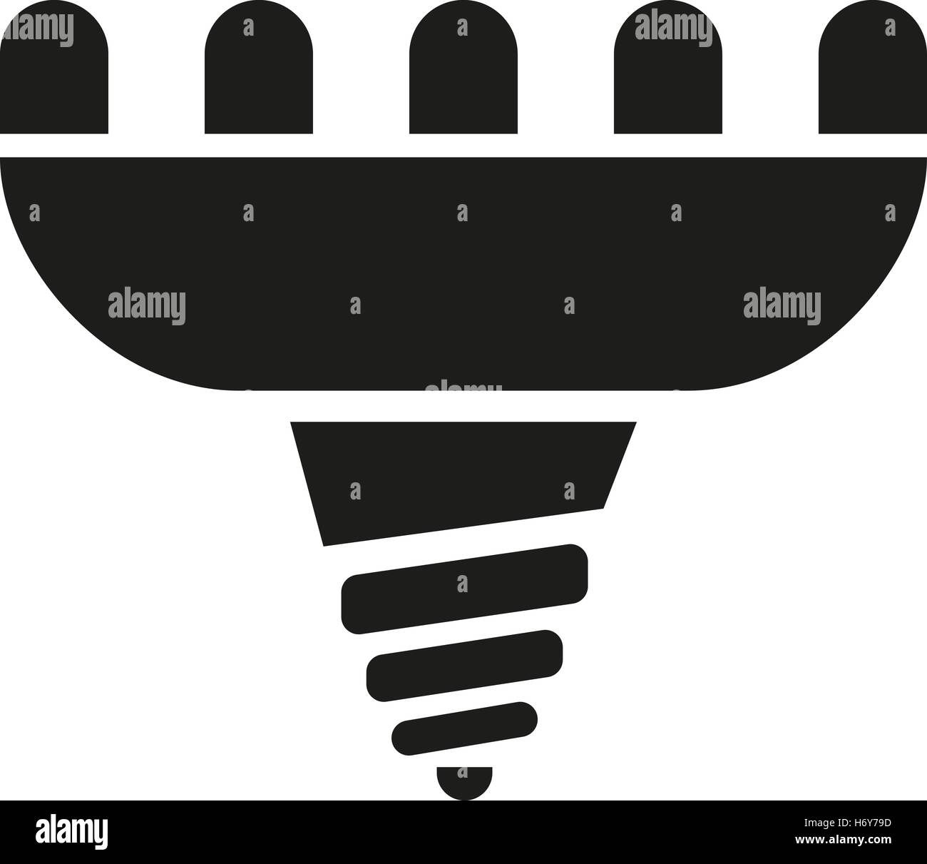 The led lamp icon. Lamp and bulb, lightbulb, CFL, luminodiode symbol.UI ...