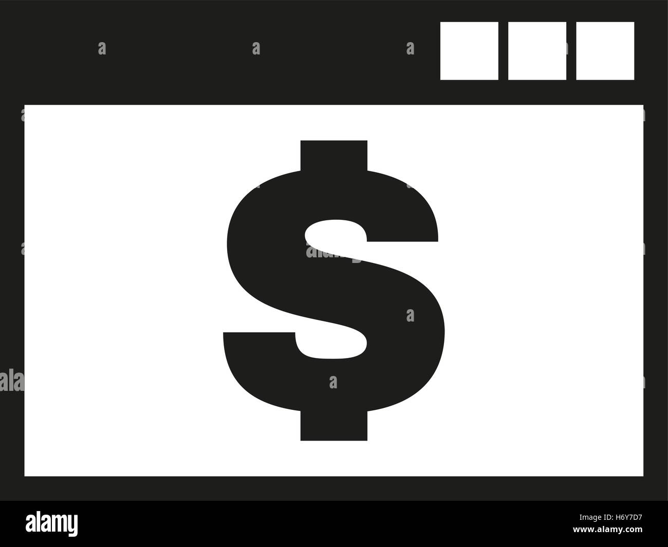 The payment icon. Pay and e-commerce, dollar, money symbol. UI. Web ...