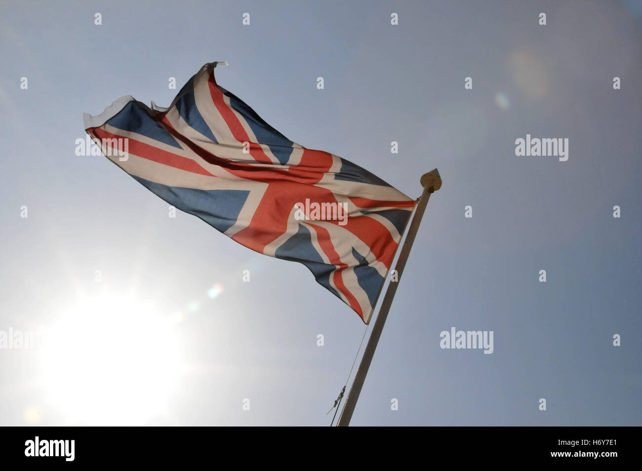 Wavy british flag hi-res stock photography and images - Alamy