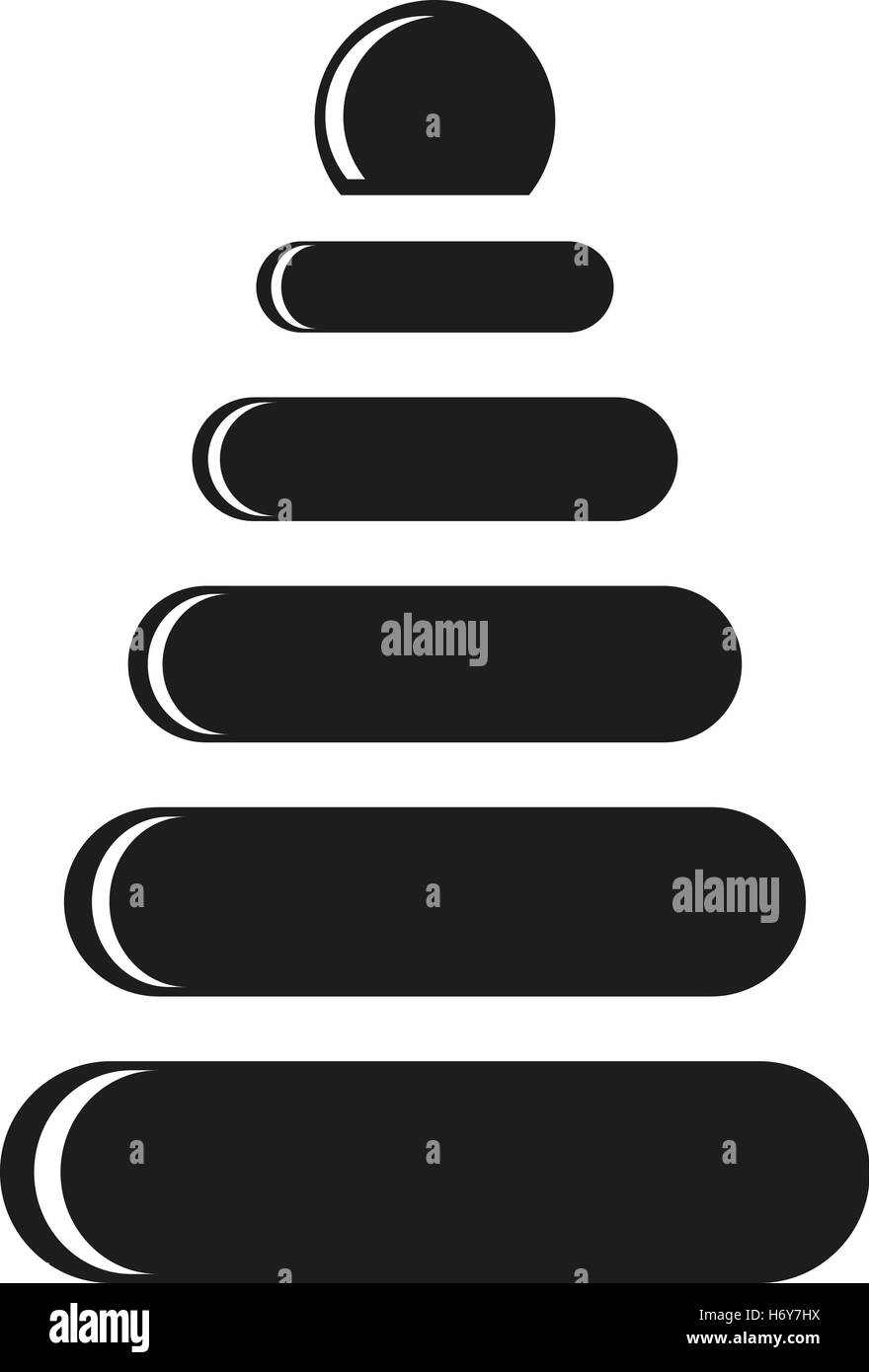 Pyramid toy icon.vector design. Childrens pyramid symbol. web. graphic ...