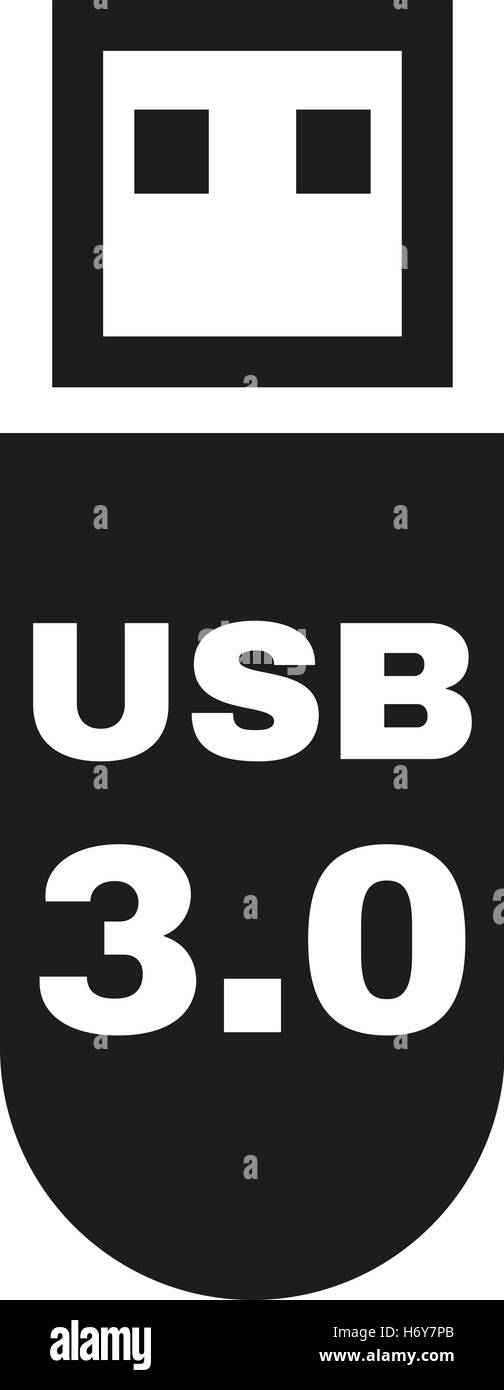 The usb icon. Transfer and connection, data symbol. UI. Web. Logo. Sign ...