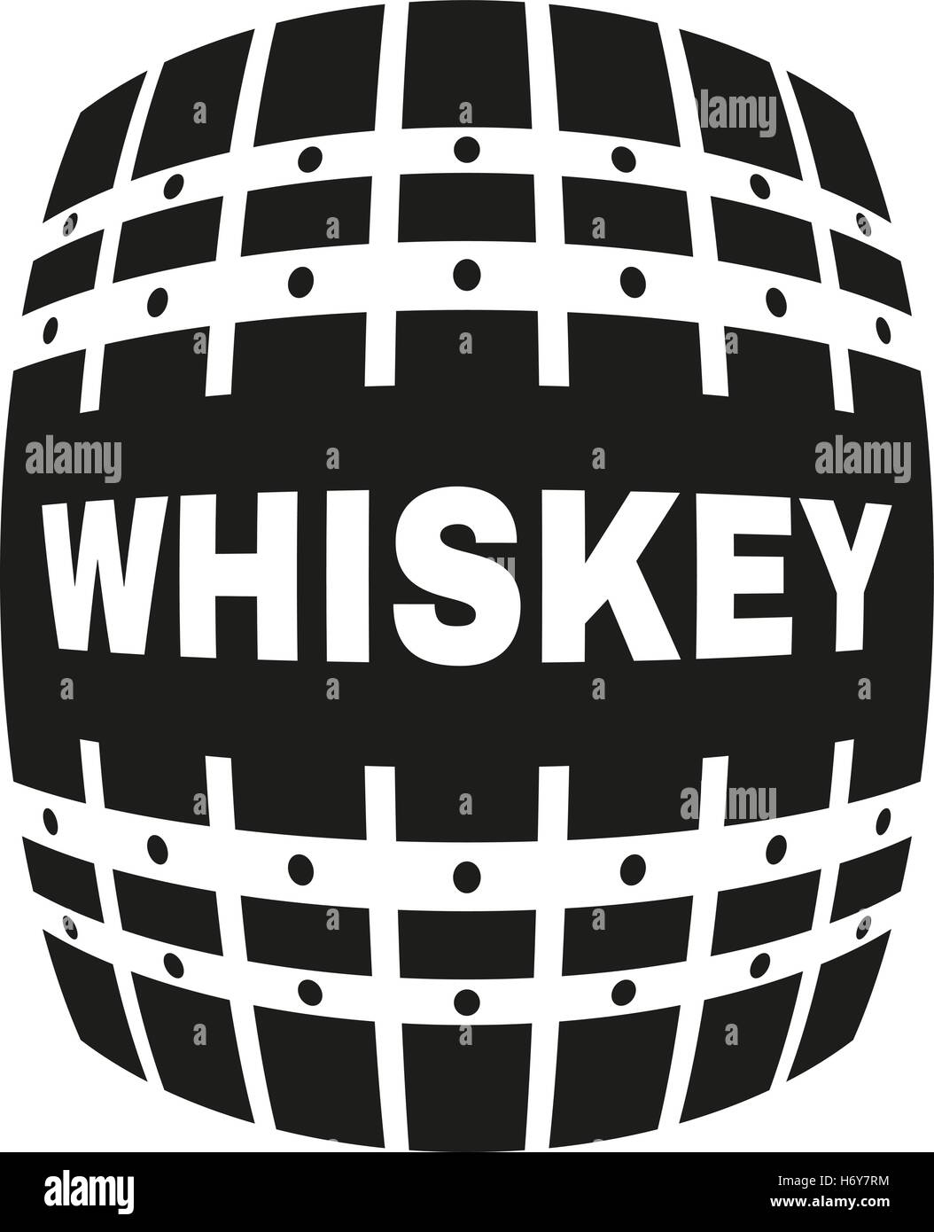 The whiskey icon. Cask and keg, alcohol symbol. UI. Web. Logo. Sign ...