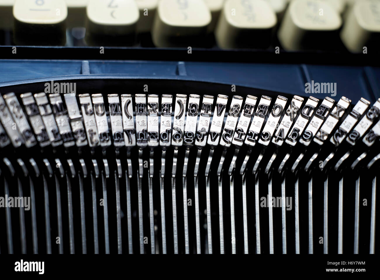Close up of a vintage Typewriter Stock Photo - Alamy