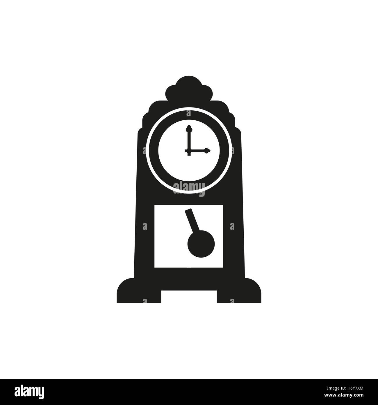 Time icon. Time and watch, timer symbol. UI. Web. Logo. Sign. Flat ...