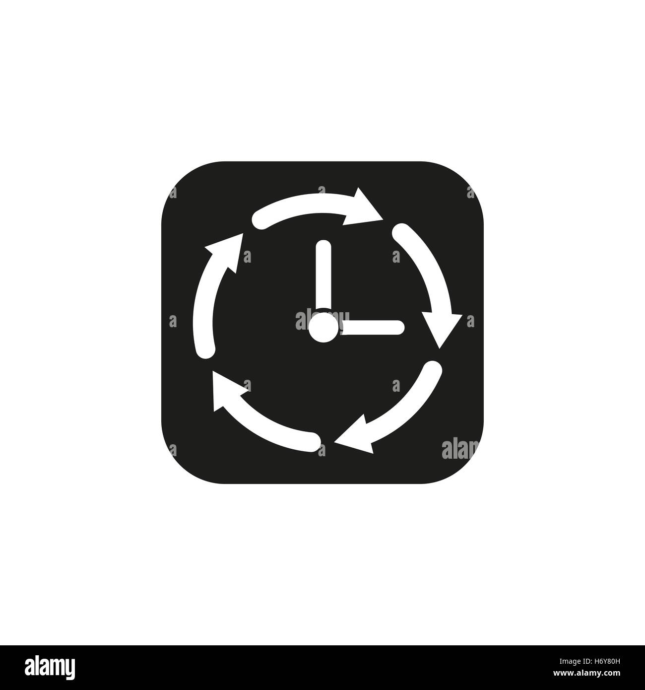 Time icon. Time and watch, timer symbol. UI. Web. Logo. Sign. Flat ...