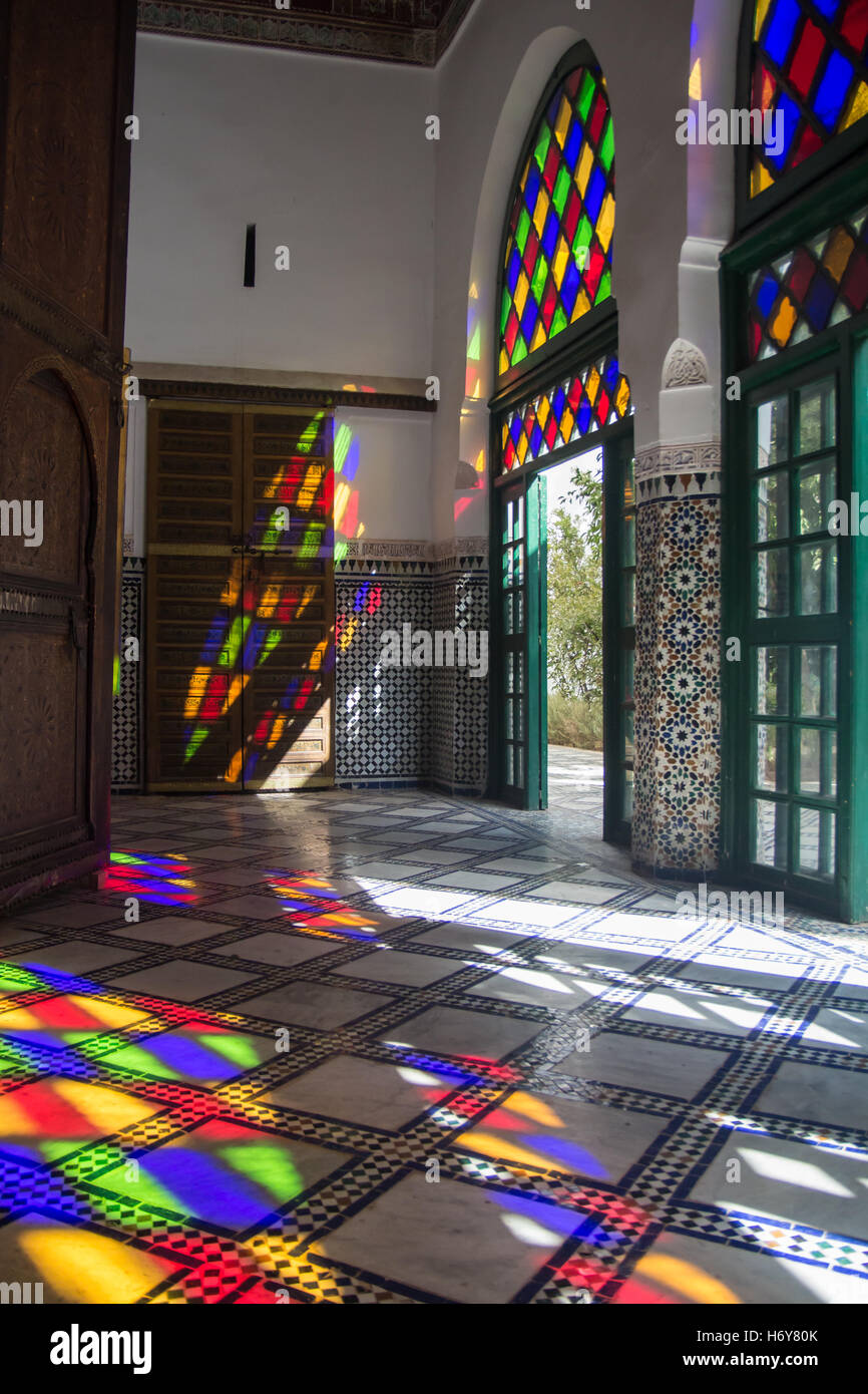 stained glass reflections Stock Photo - Alamy