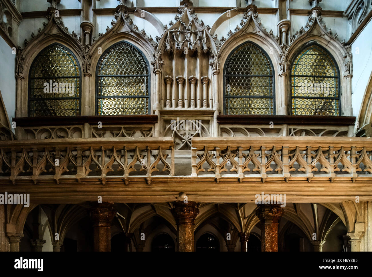 Beautiful medieval church interior, Salzburg, Austria Stock Photo - Alamy