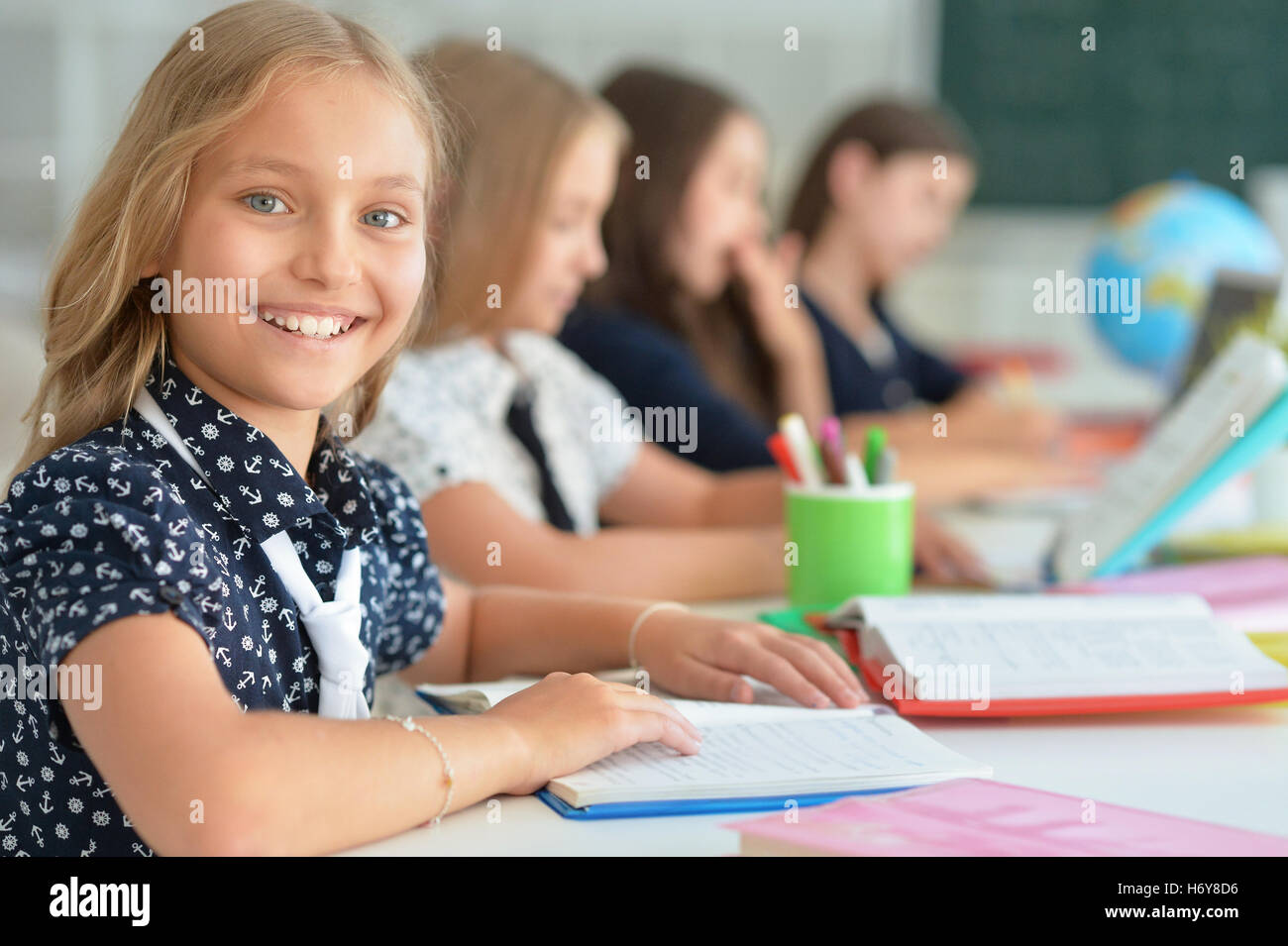 children at school in lessons Stock Photo - Alamy