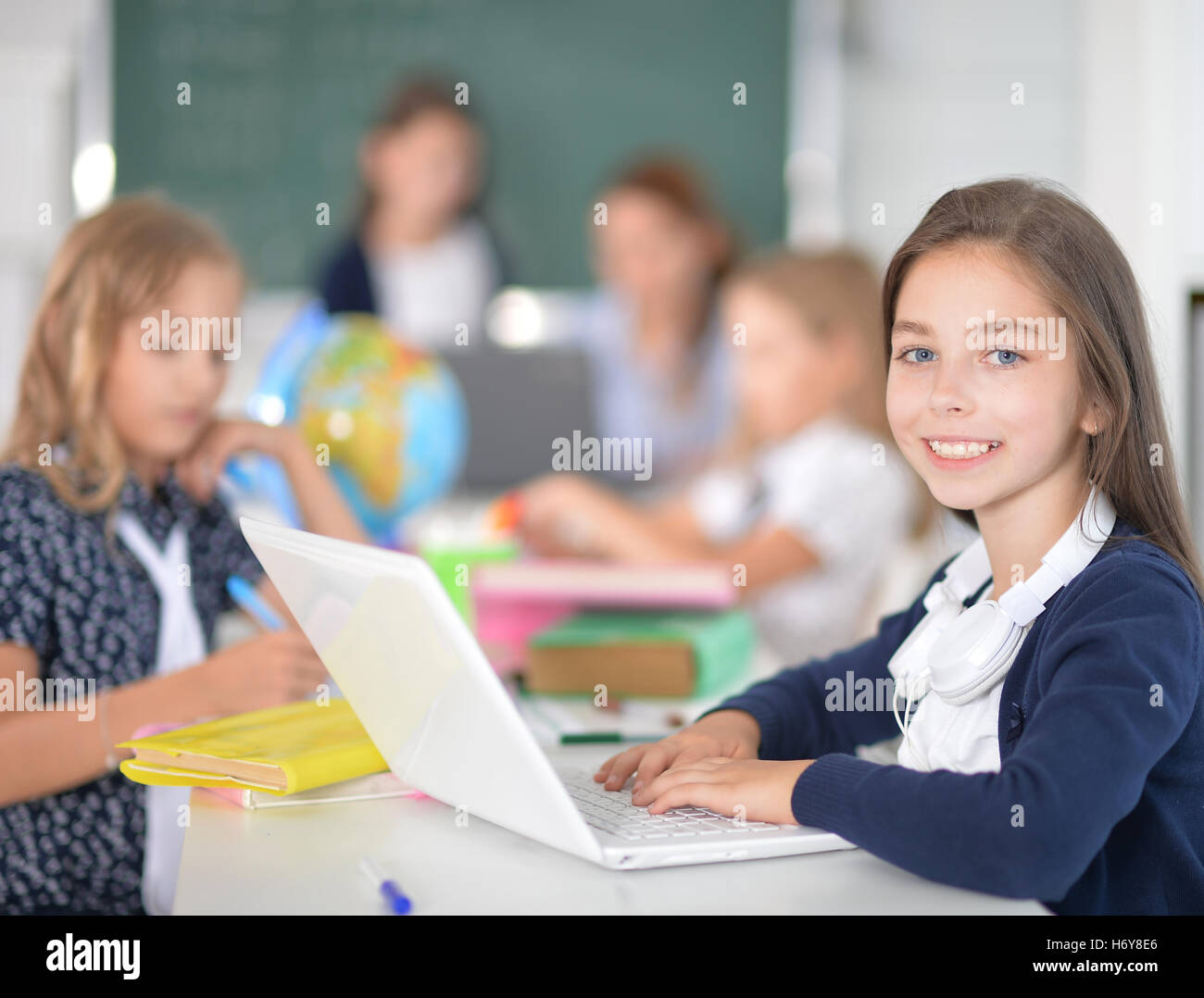 children at school in lessons Stock Photo - Alamy