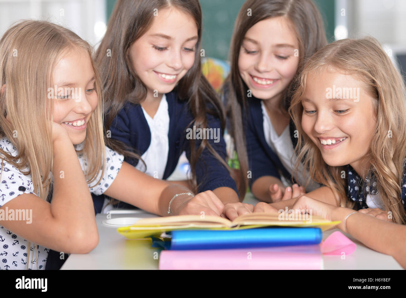 children at school in lessons Stock Photo - Alamy