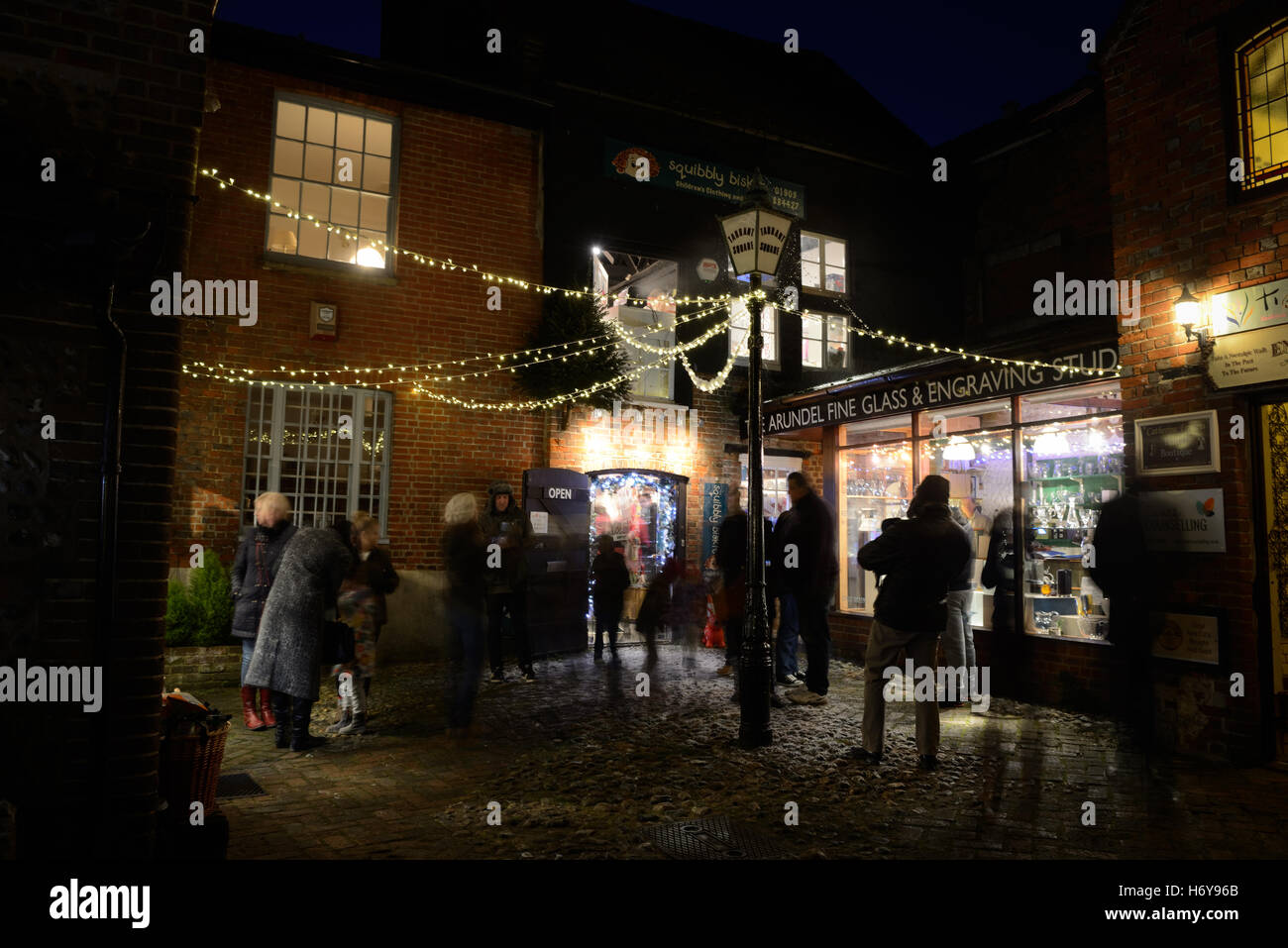 People enjoy the Arundel By Candlelight Christmas event in the historic ...
