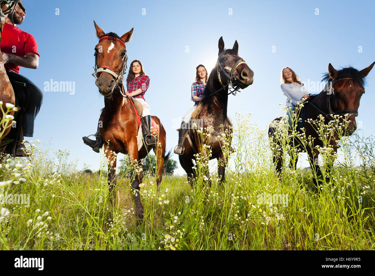 Horse ride group hi-res stock photography and images - Alamy