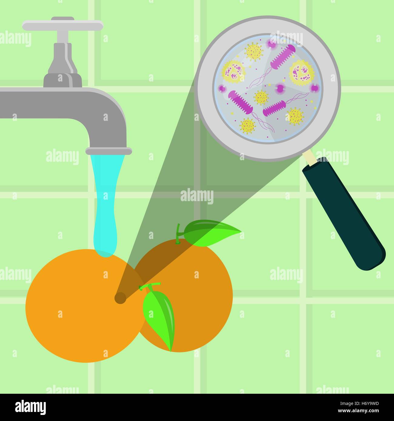 Oranges water splash Stock Vector Images - Alamy