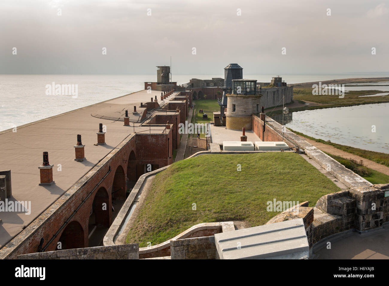 Hurst Castle in Hampshire. England, UK Stock Photo - Alamy