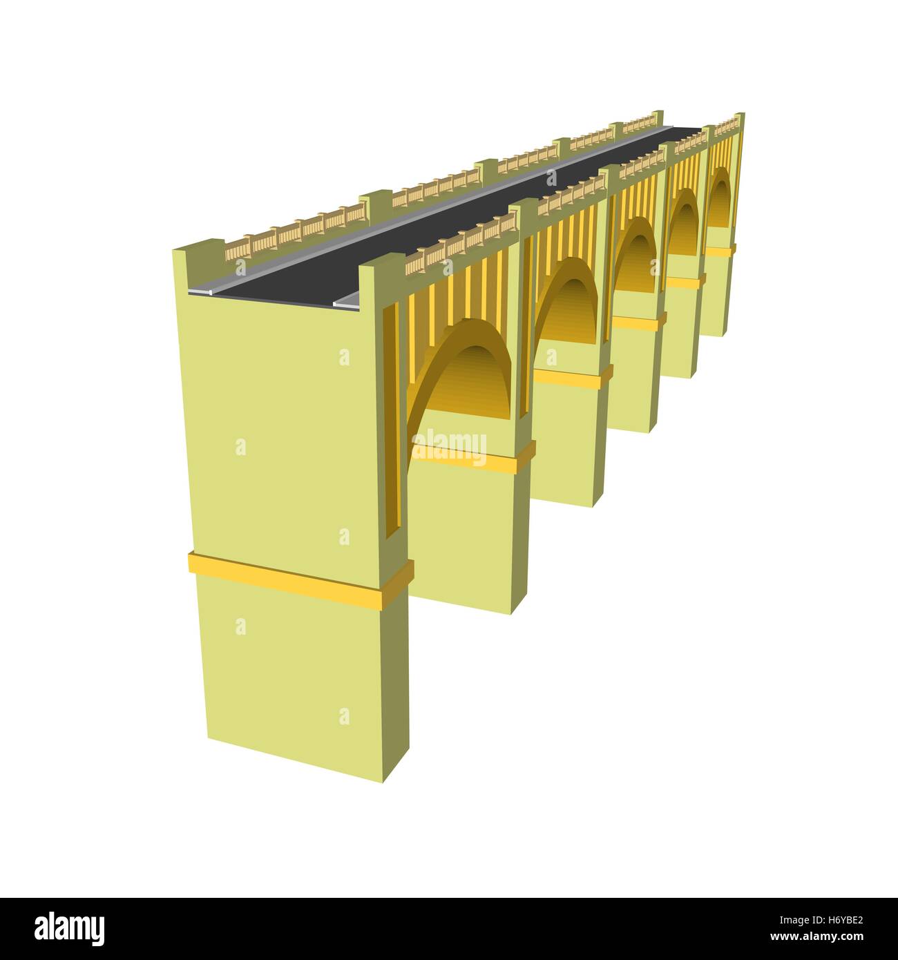 Bridge. Isolated on white background. Vector illustration Stock Vector ...