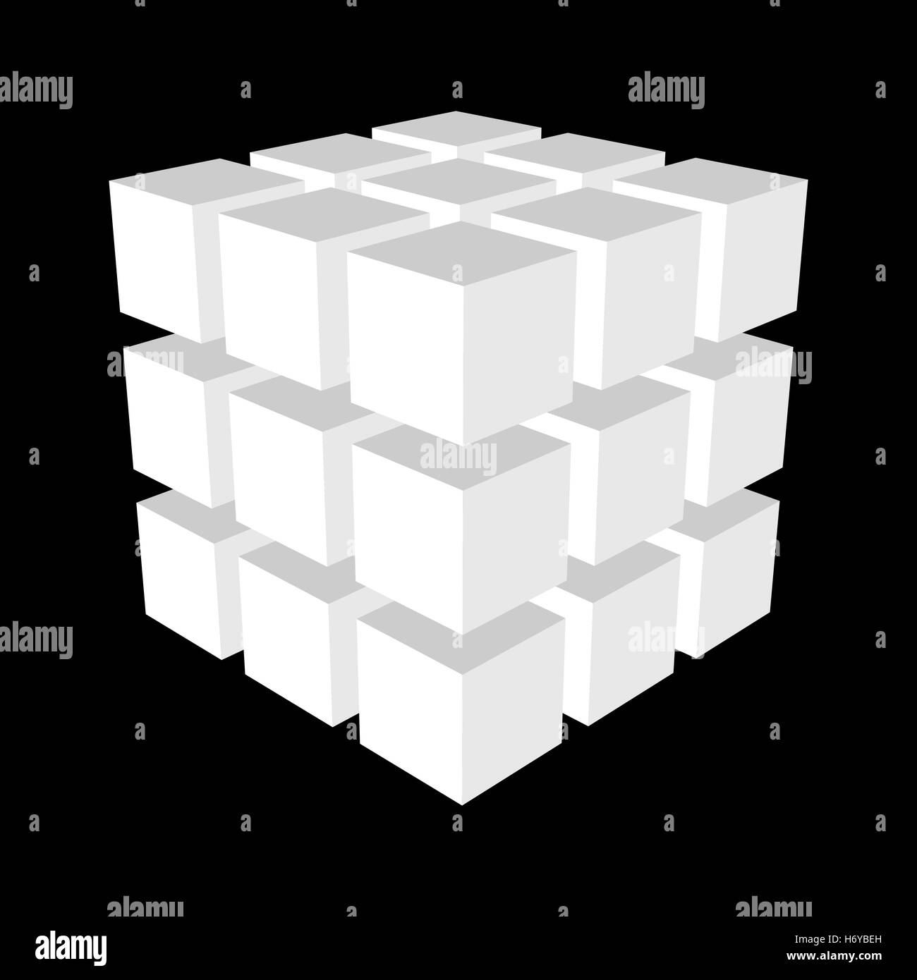 Abstract 3d cubes.Vector illustration Stock Vector Image & Art - Alamy