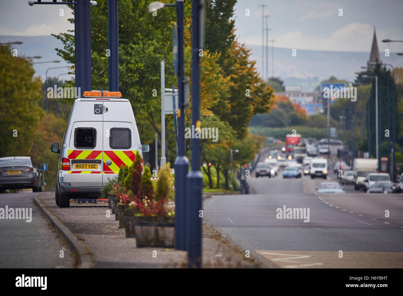 mobile enforcement vehicle speed trap A57 Hyde road speed enforcement ...