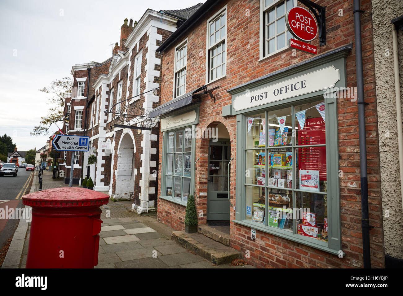Tarporley village cheshire post office pretty bustling village Stock ...