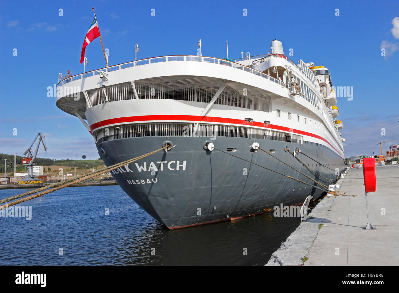 Stern of cruise ship Stock Photo - Alamy