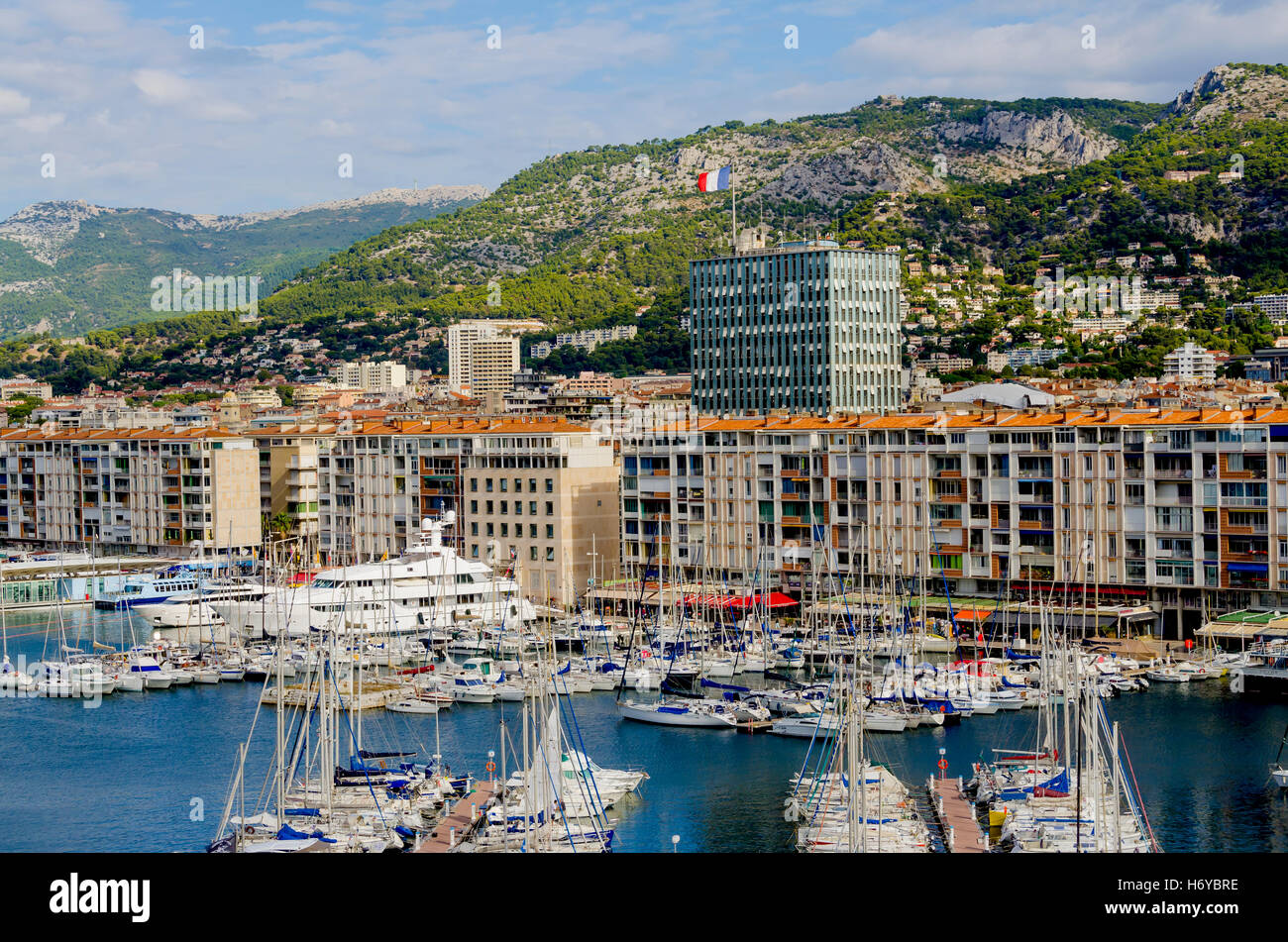 Toulan france harbor harbour sailboats yachts hi-res stock photography ...