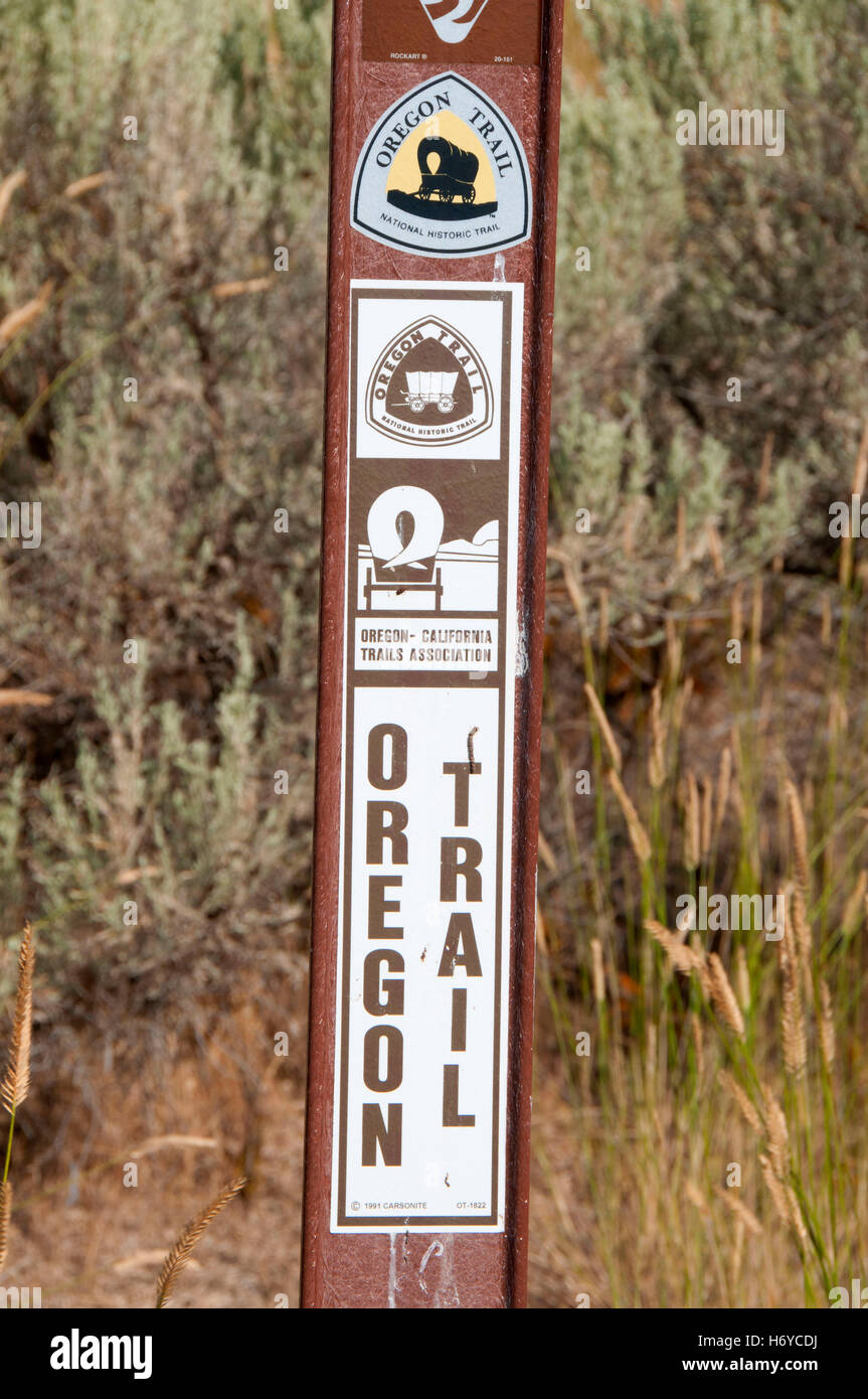 Oregon Trail marker, Keeney Pass Historic District, Oregon Trail ...