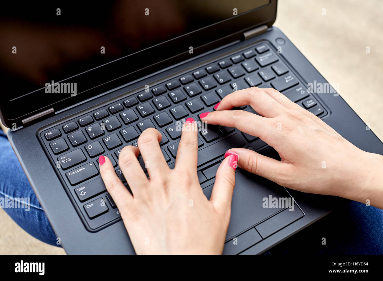 Typing With Thumb High Resolution Stock Photography and Images - Alamy
