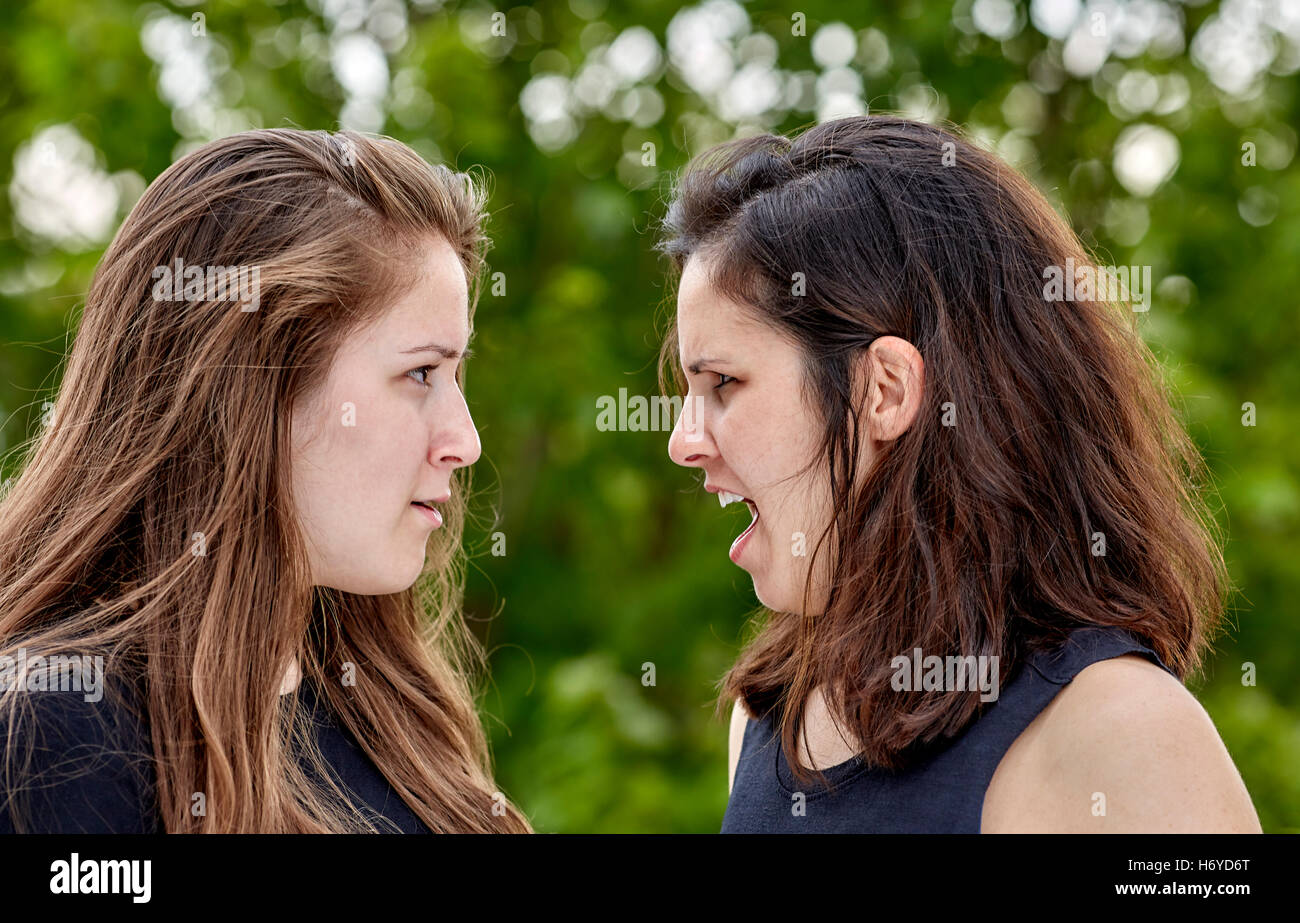 Woman confrontation argue hi-res stock photography and images - Alamy