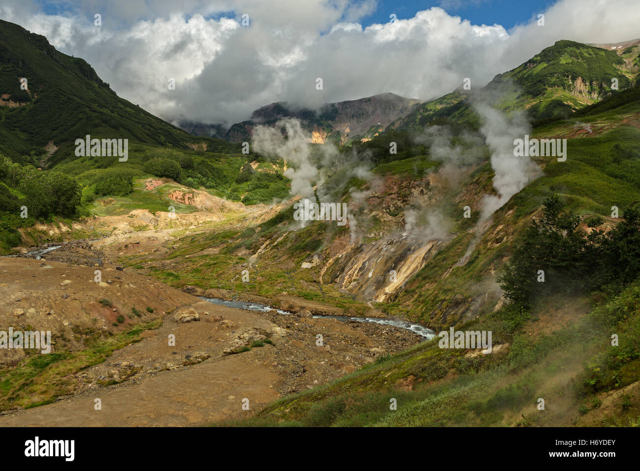 Famous Valley of Geysers Stock Photo - Alamy