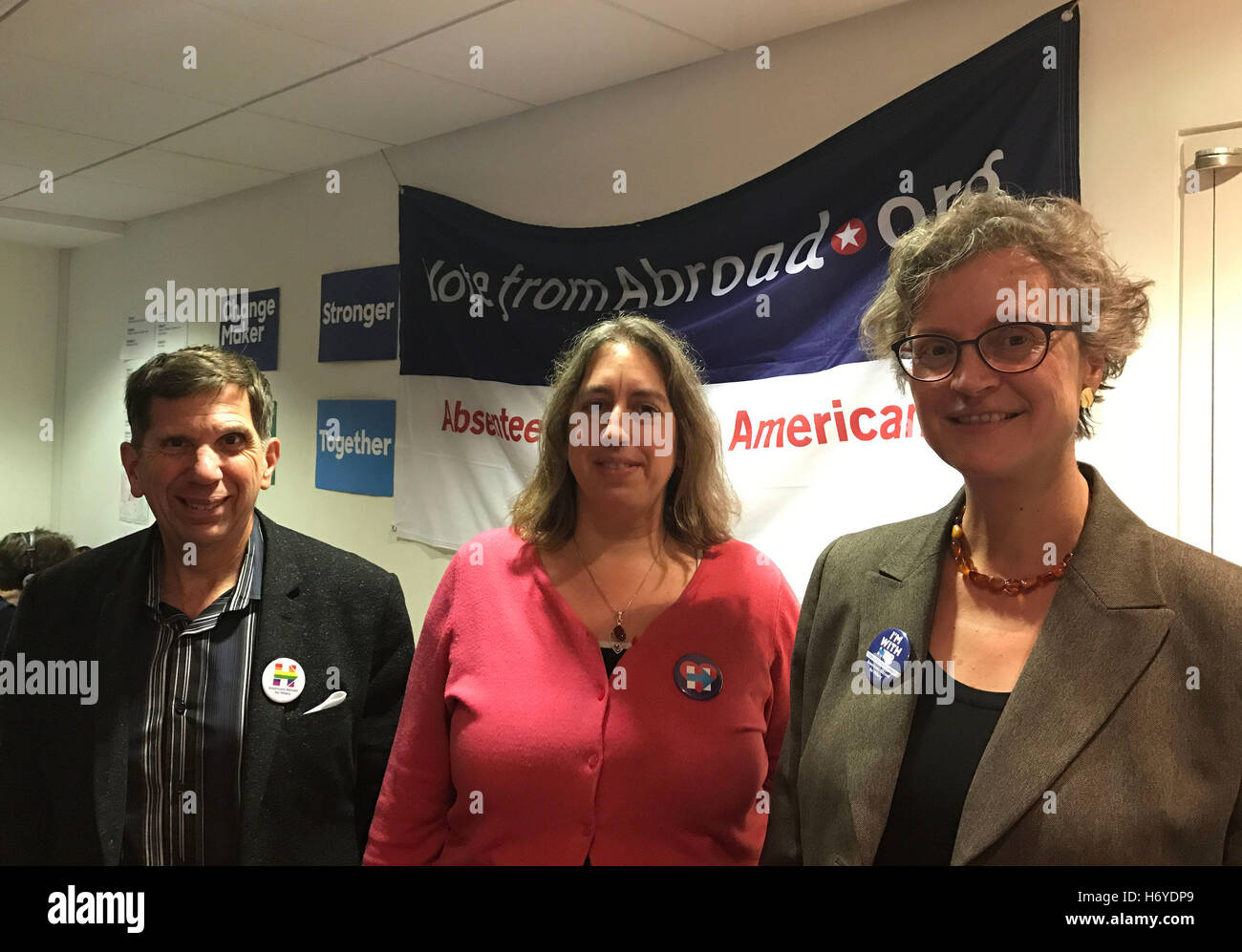 Left to right: Robert Ravelli, Karin Robinson and Inge Kjemtrup of ...