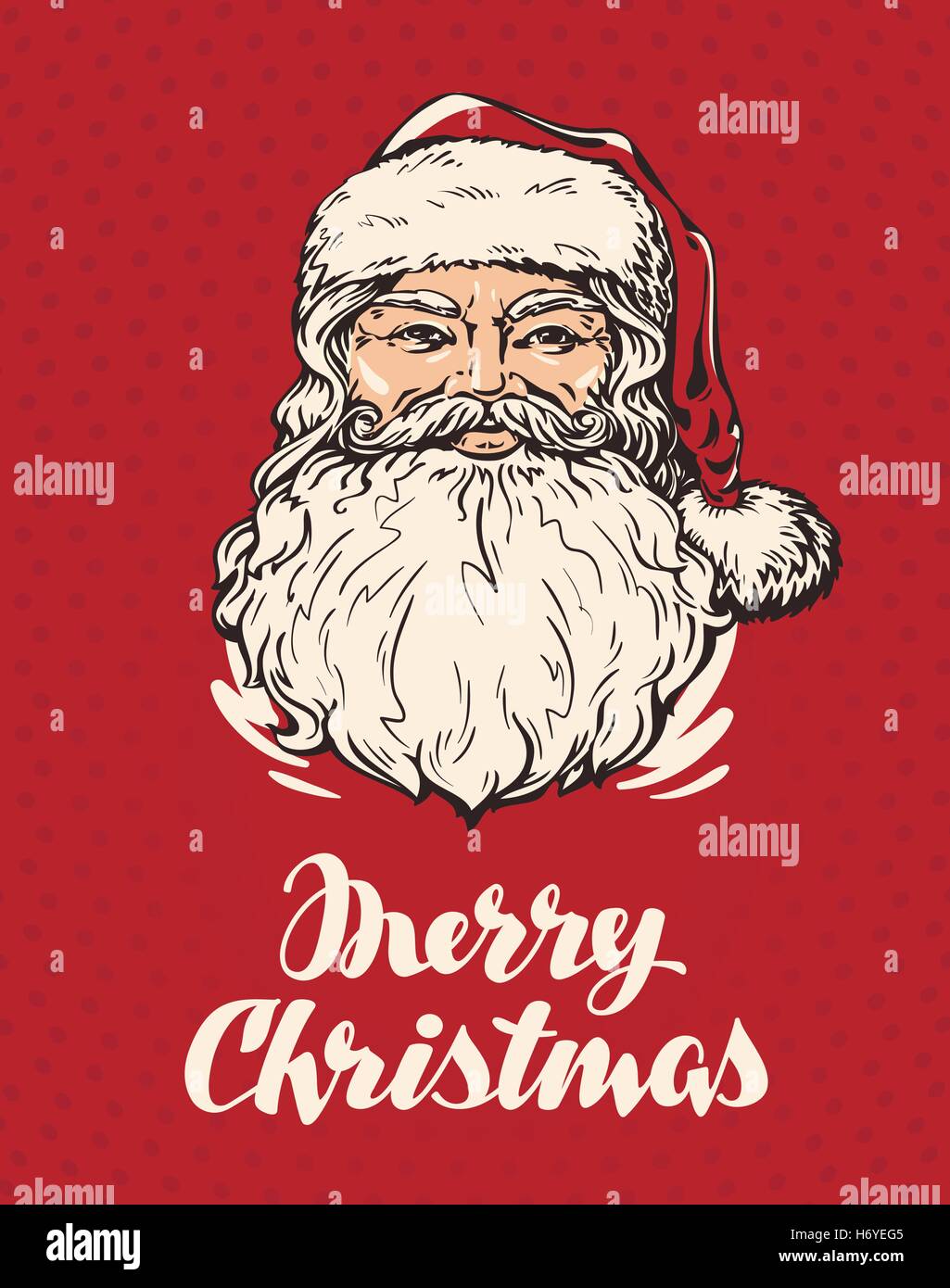 Santa drawing card hi-res stock photography and images - Alamy