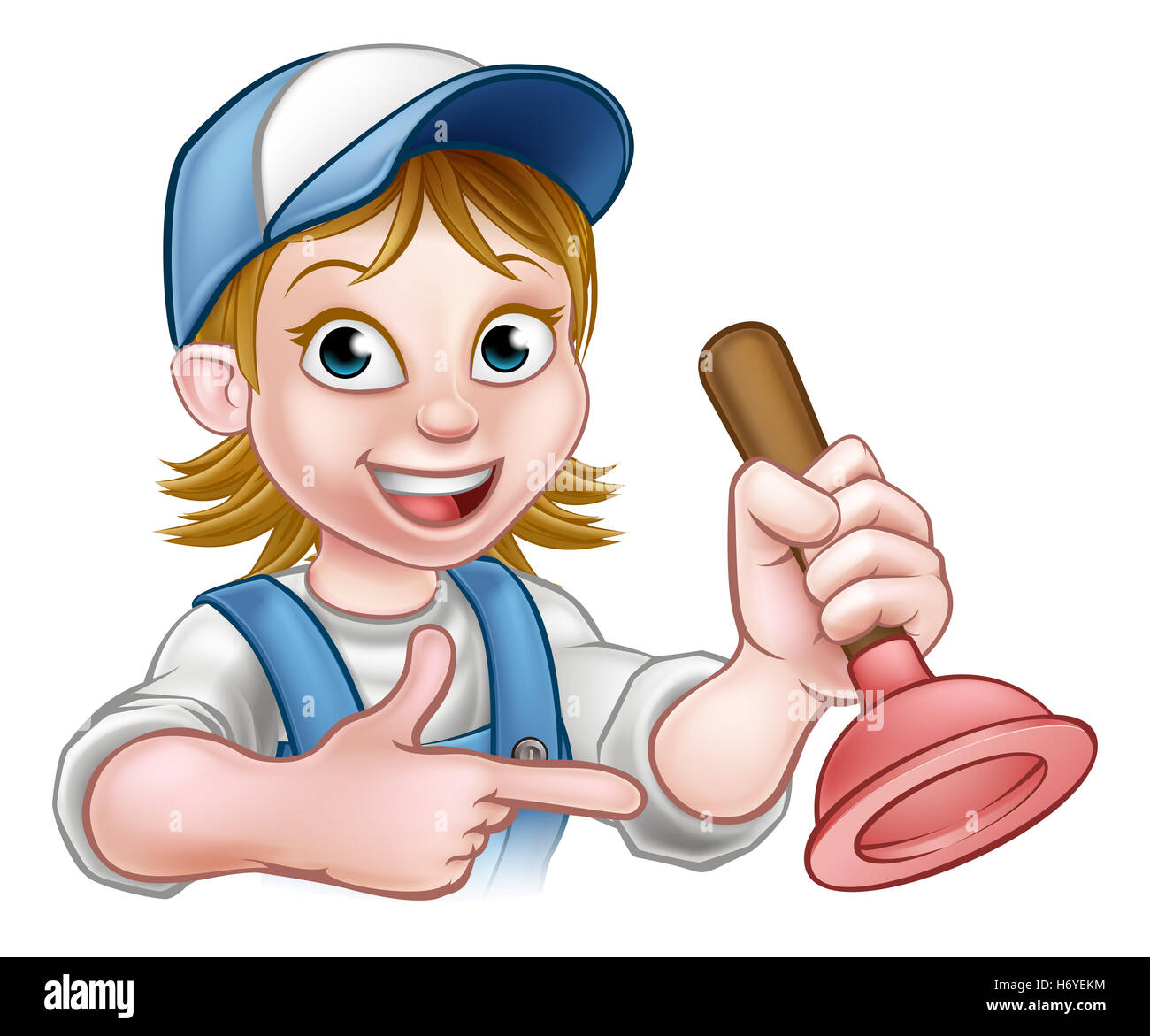 Cartoon water pump Cut Out Stock Images & Pictures - Alamy