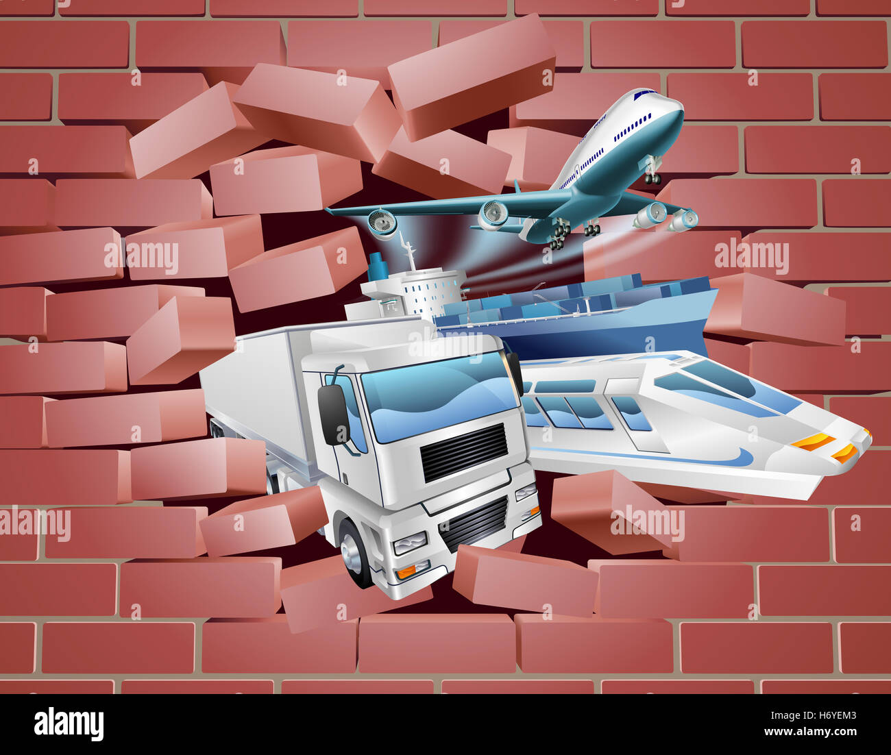 3d logistics hi-res stock photography and images - Alamy