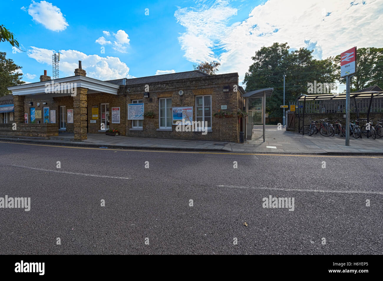 The Ware railway station Stock Photo - Alamy
