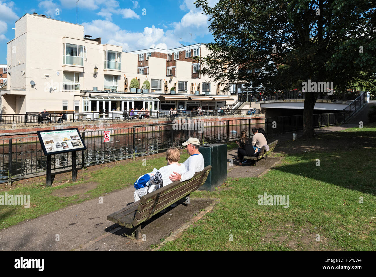 The Saracens Head on the River Lea, Ware Stock Photo - Alamy