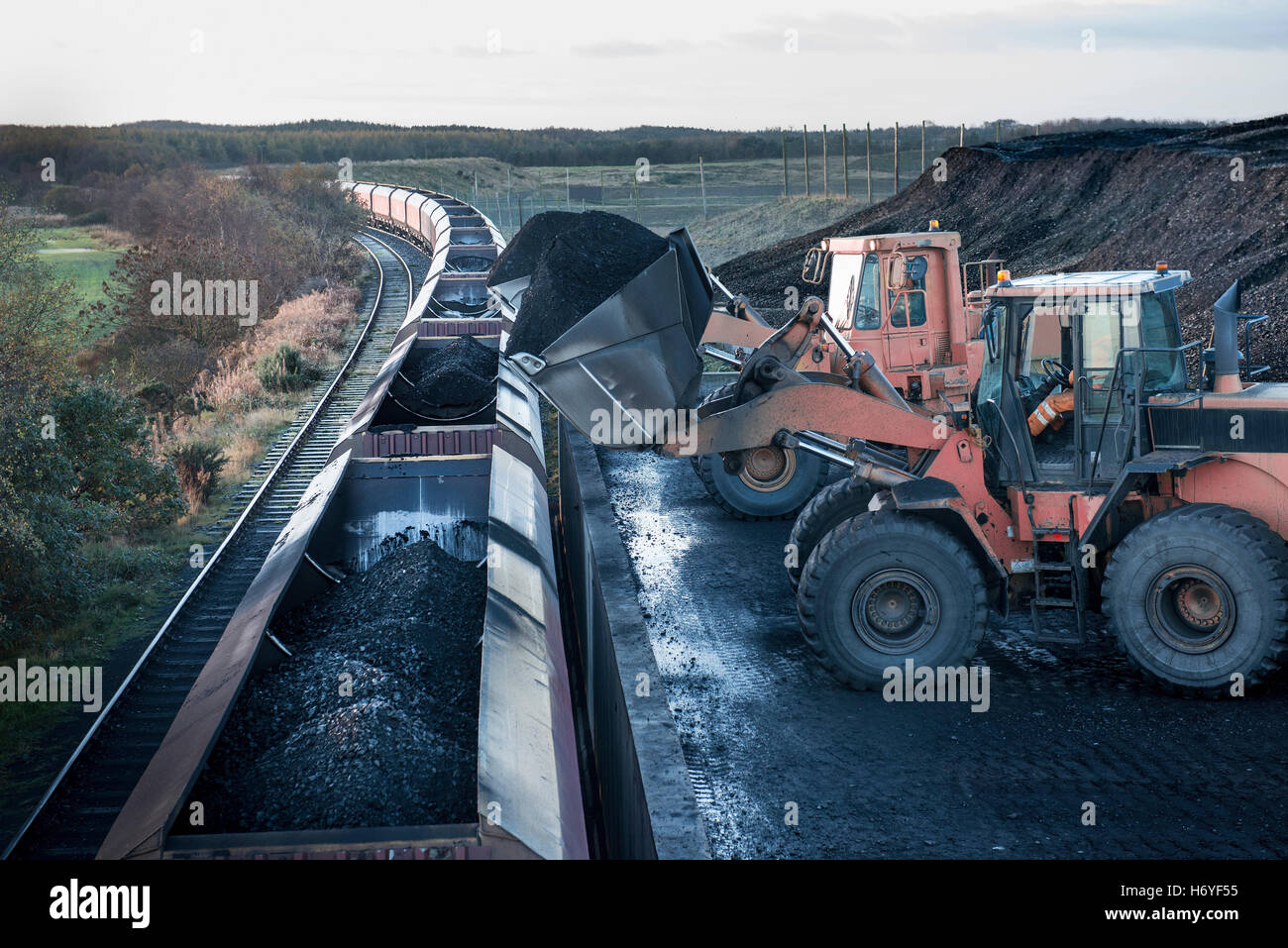Coal Train Loading Mine In High Resolution Stock Photography and Images ...