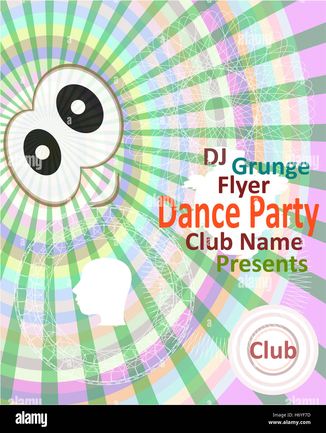 Dancing Colorful Girl Splash Paint Dance Banner Stock Photo - Alamy