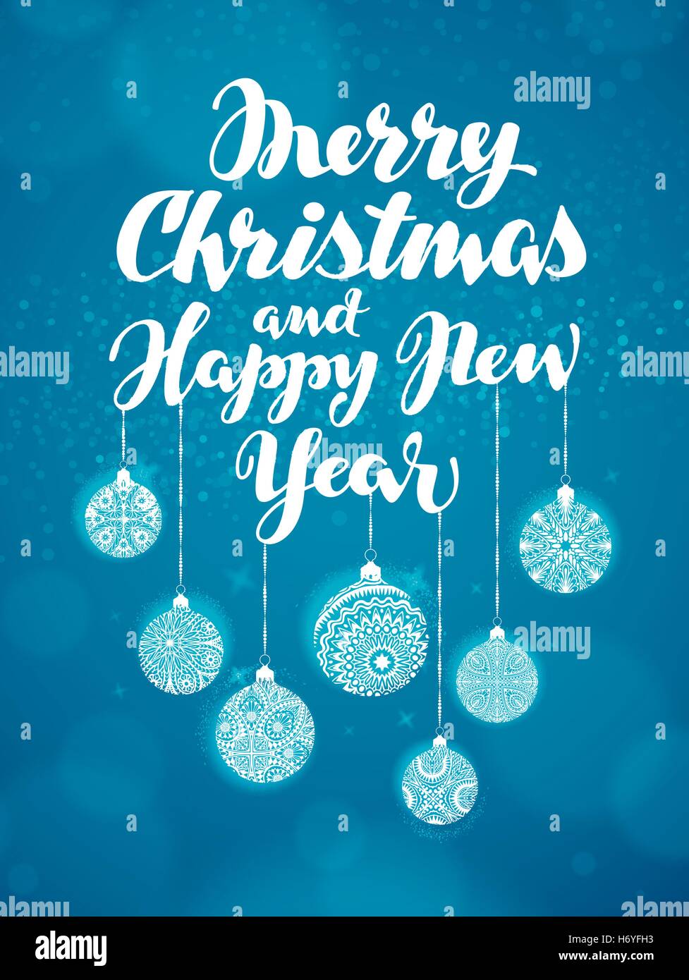 Happy new year stylized text Stock Vector Images - Alamy