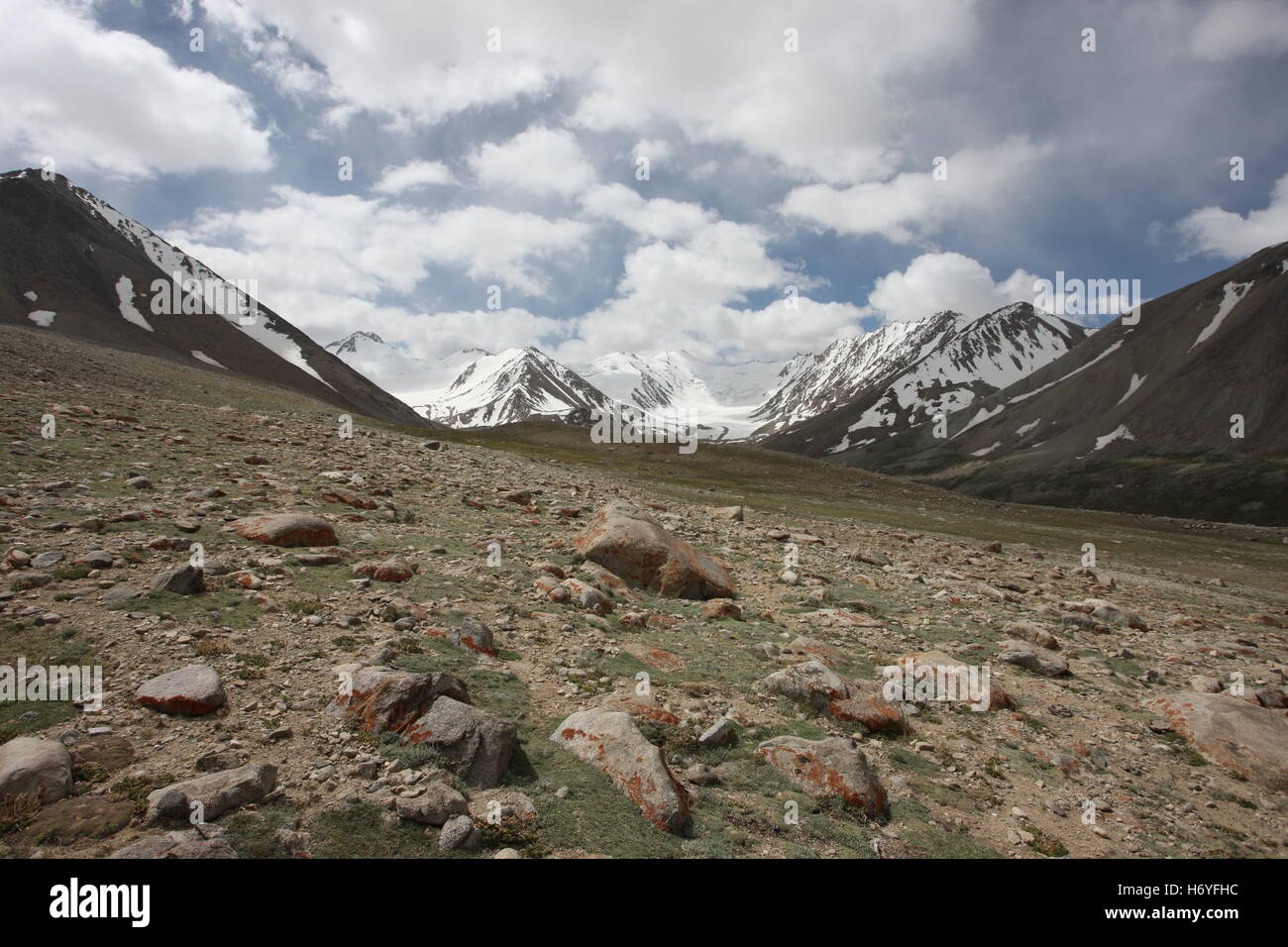Pamir region Russian Federation Central Asia mountain landscapes Stock ...