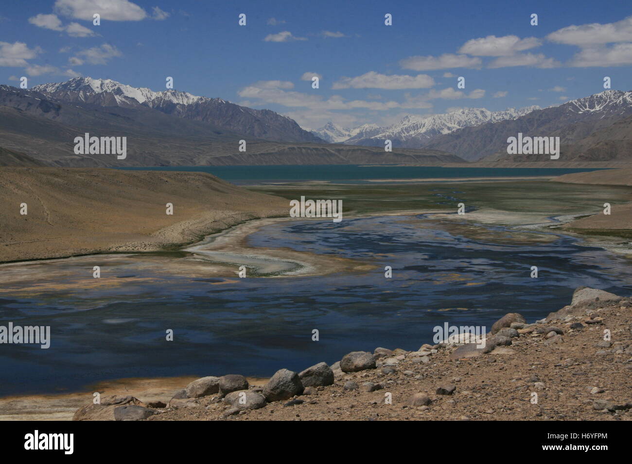 Pamir region Russian Federation Central Asia mountain landscapes Stock ...