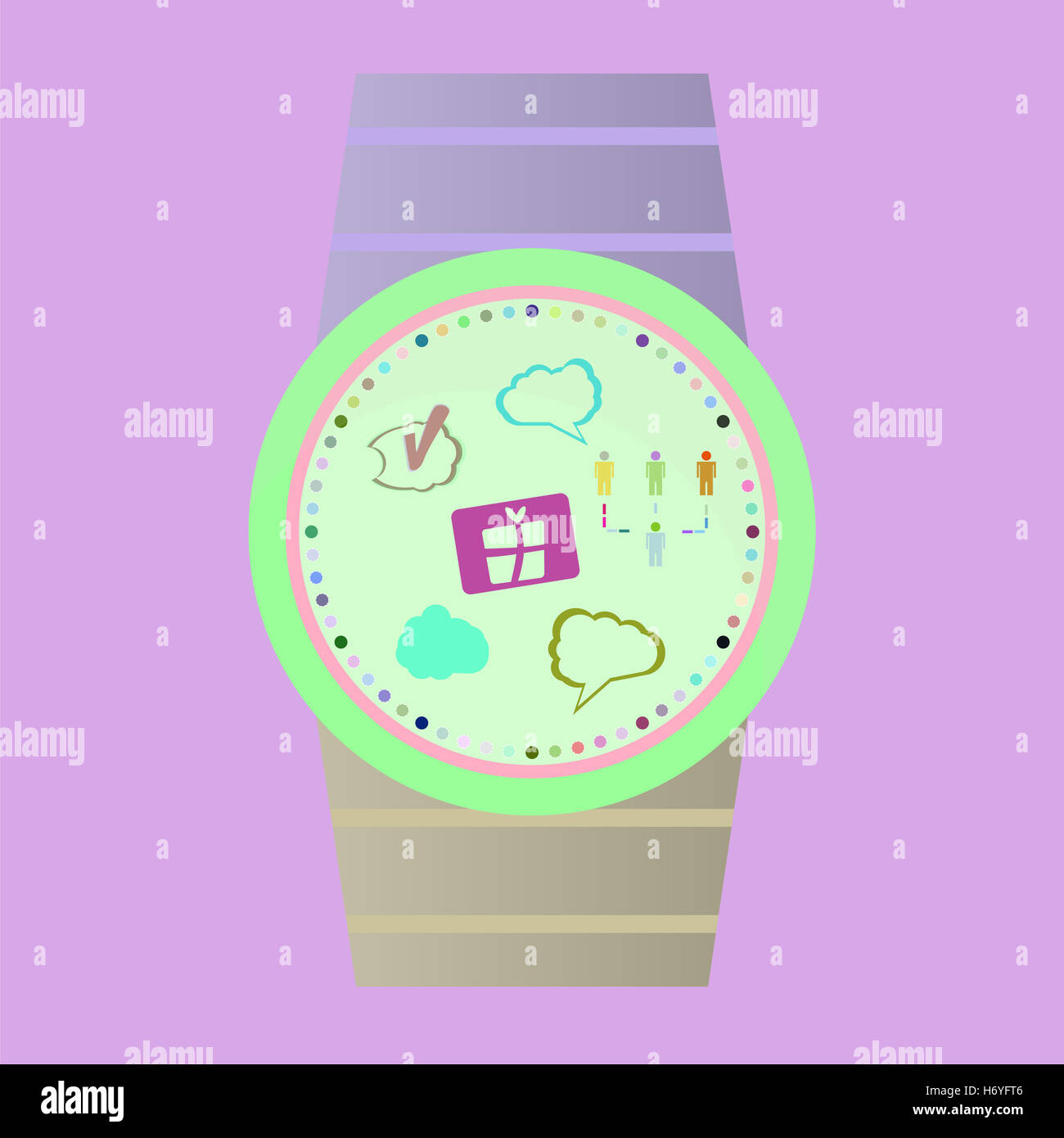 Smart watch battery icon hi-res stock photography and images - Alamy