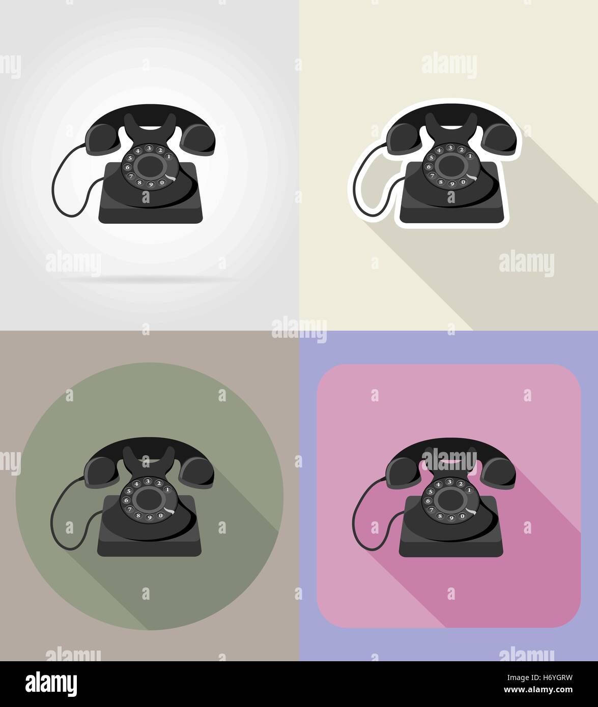 Old telephone switchboard Stock Vector Images - Alamy