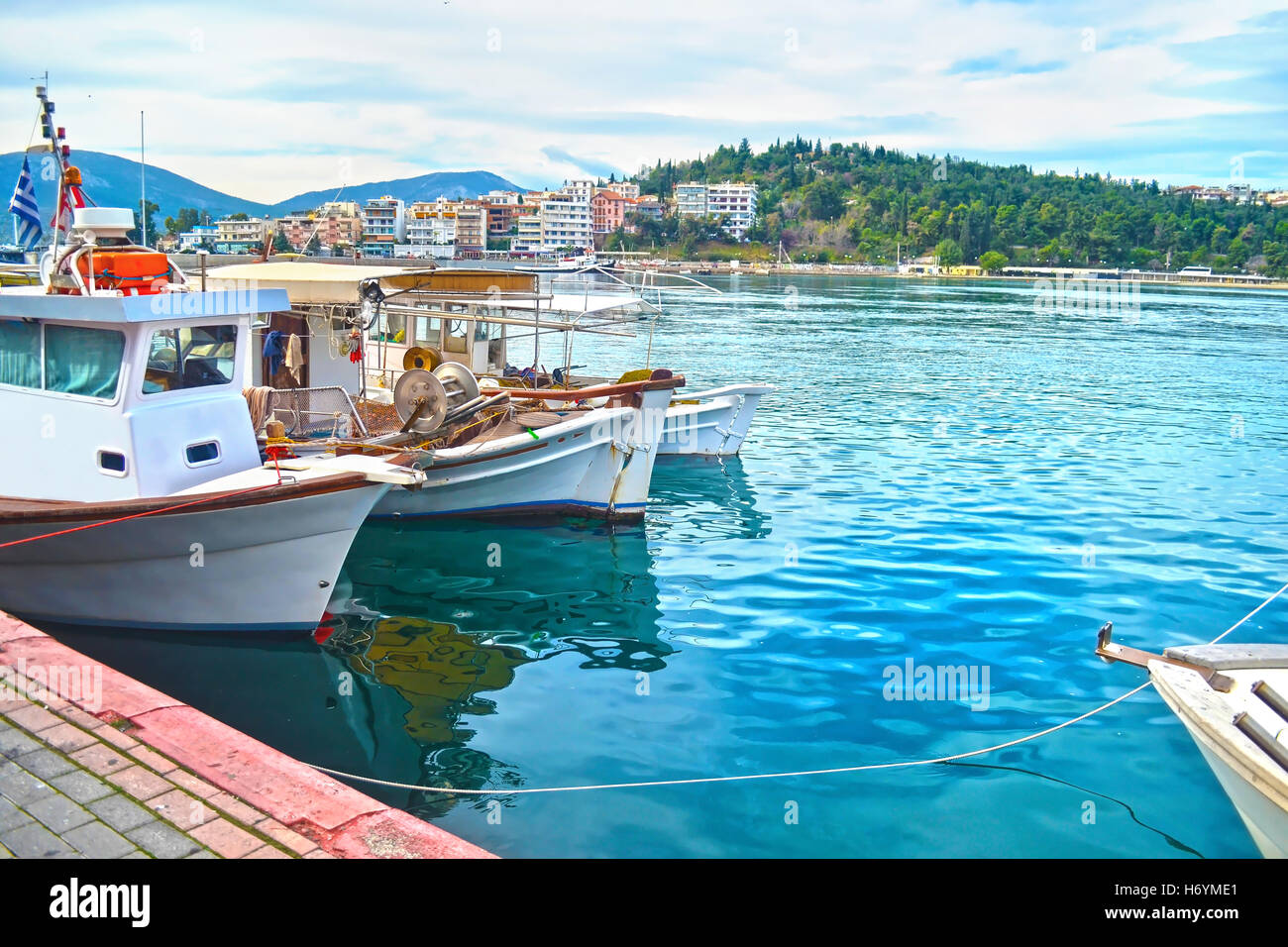 landscape of Chalcis Euboea Greece Stock Photo - Alamy