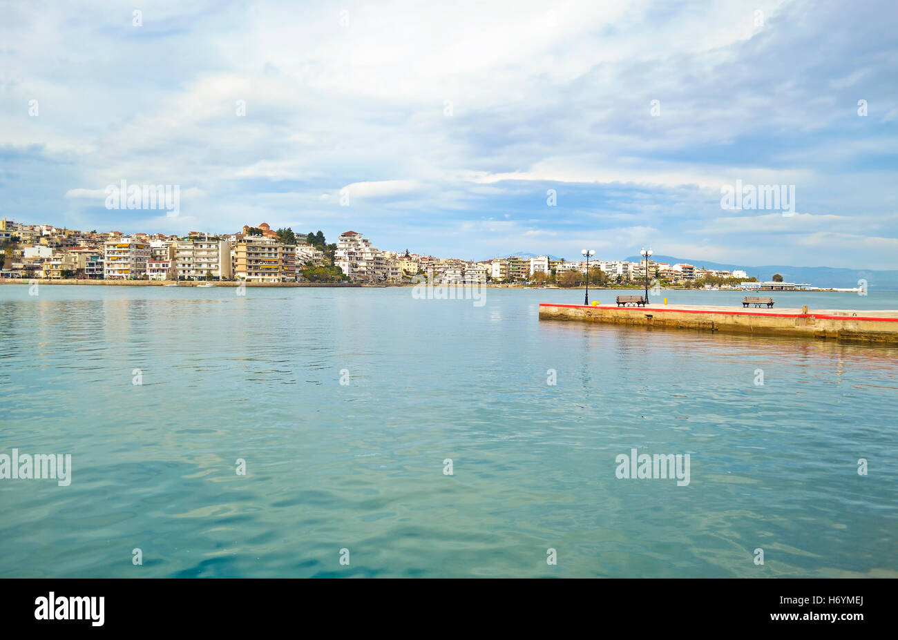 landscape of Chalcis Euboea Greece Stock Photo - Alamy