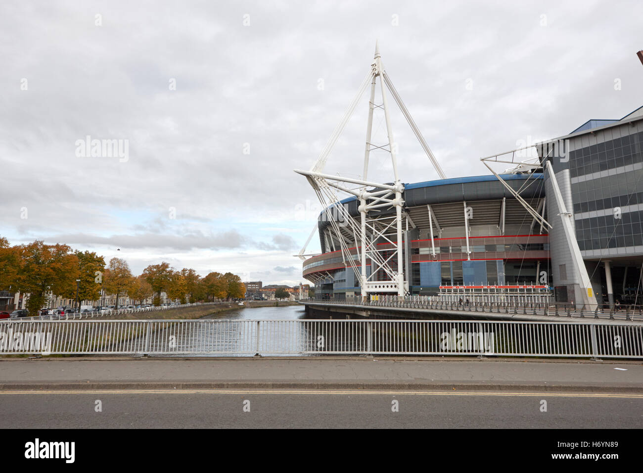 principality stadium formerly millennium stadium and river taff Cardiff ...