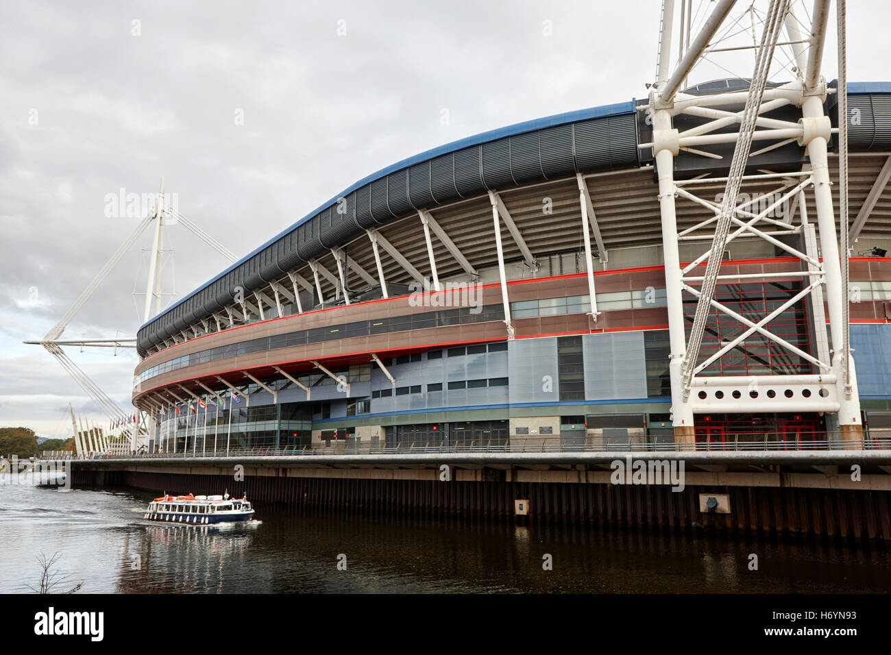principality stadium formerly millennium stadium and river taff Cardiff ...