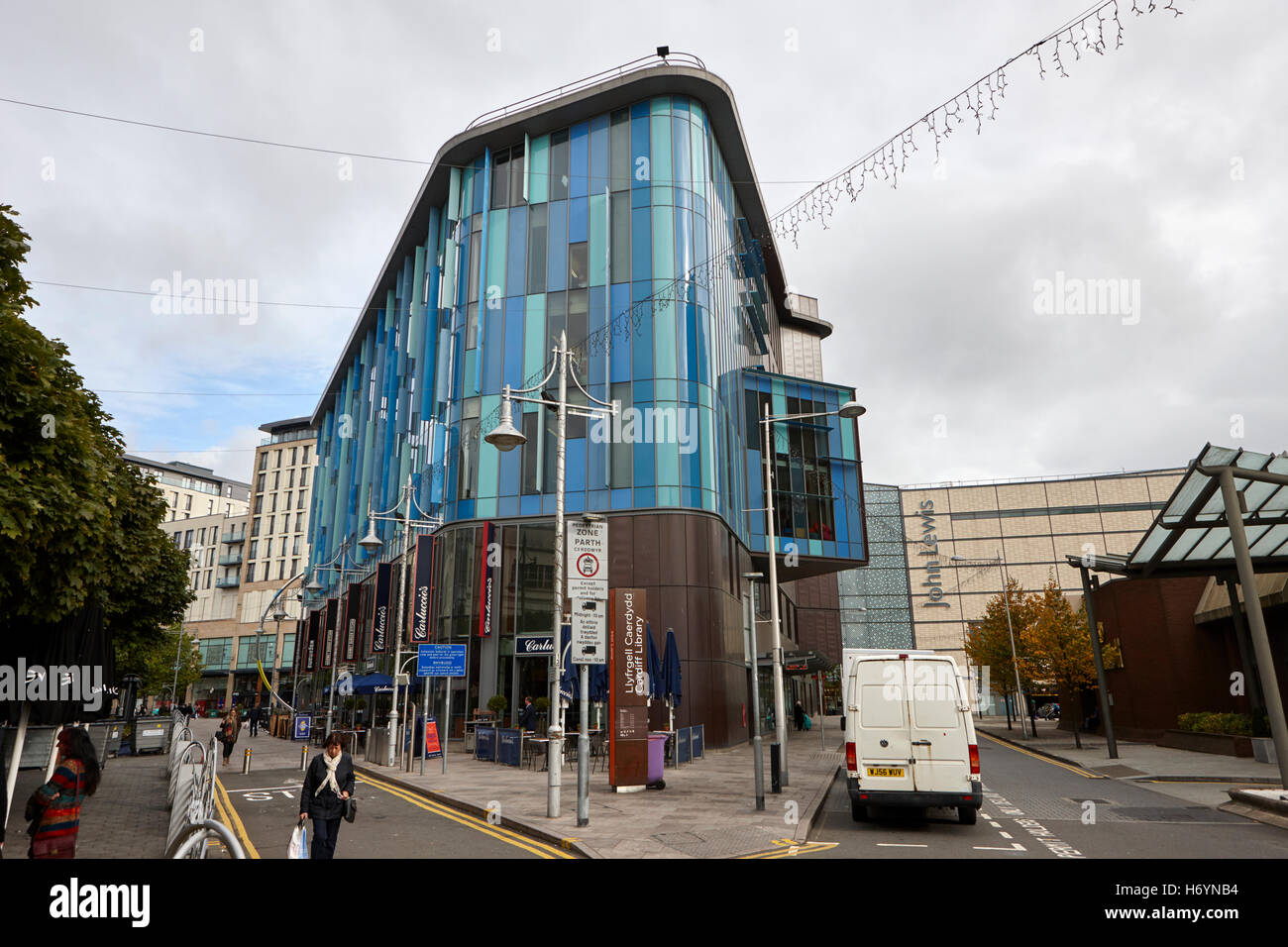 rear of Cardiff library on mill lane and library lane Wales United ...